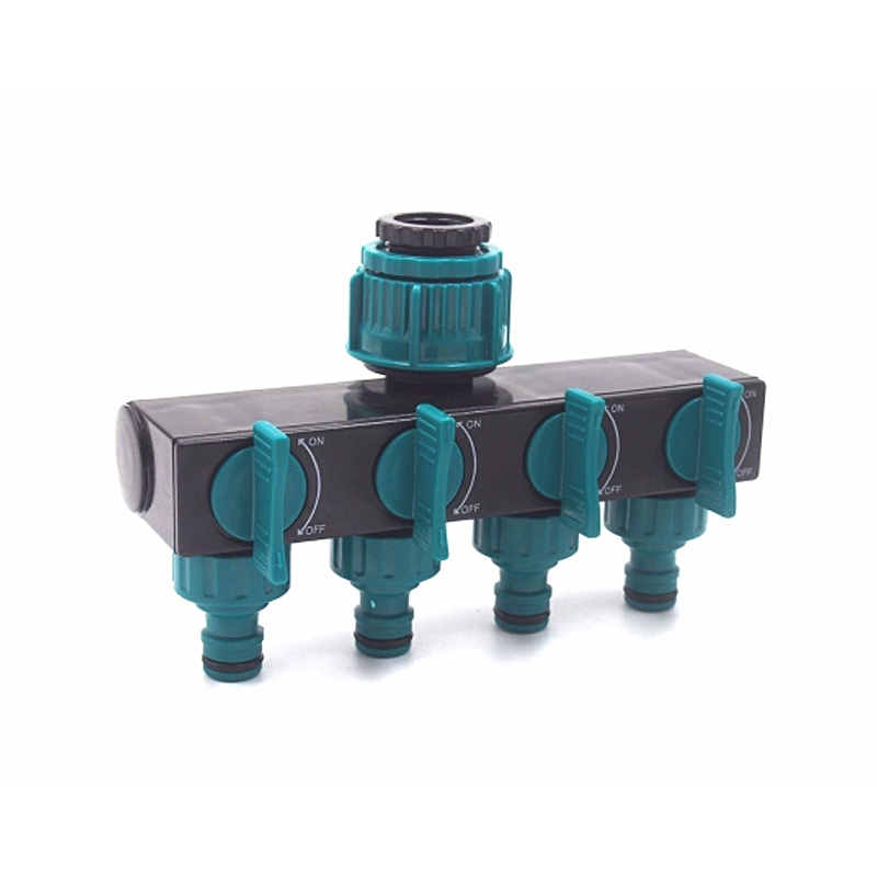 Plastic garden 2-way hose splitter with valve – Get Wise Tools