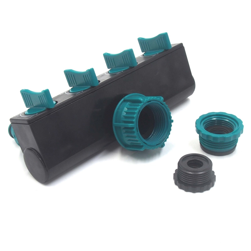 Plastic garden 2-way hose splitter with valve – Get Wise Tools