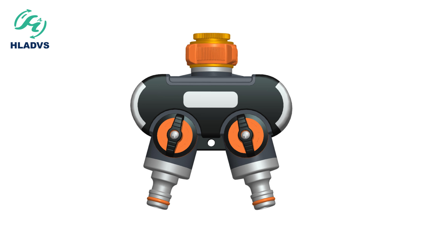 2 way Y shaped shutoff hose splitter – Get Wise Tools