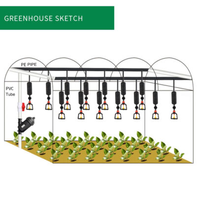 Micro Hanging Sprinkler Greenhouse Irrigation System – Get Wise Tools