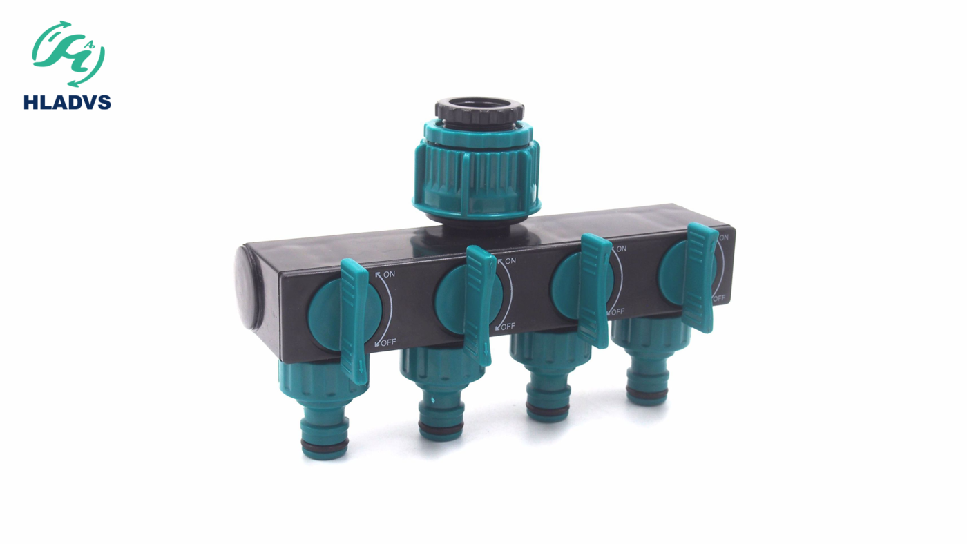 Plastic 4-way garden hose pipe splitter for lawn – Get Wise Tools